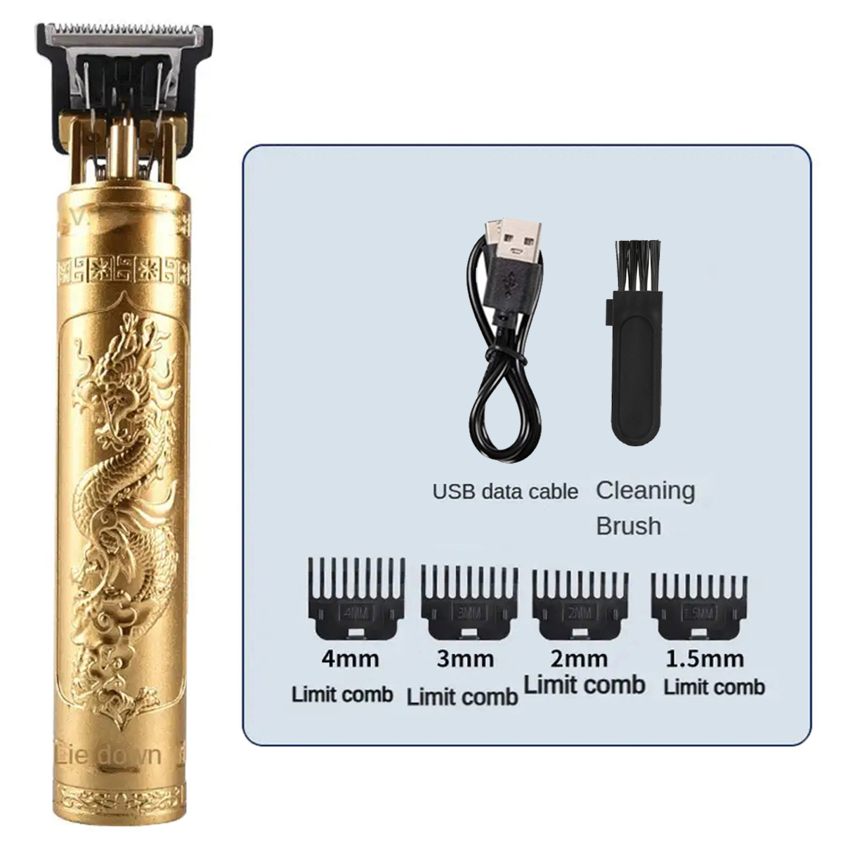 Electric Hair Clipper Rechargeable Shaver Beard Trimmer Professional ...