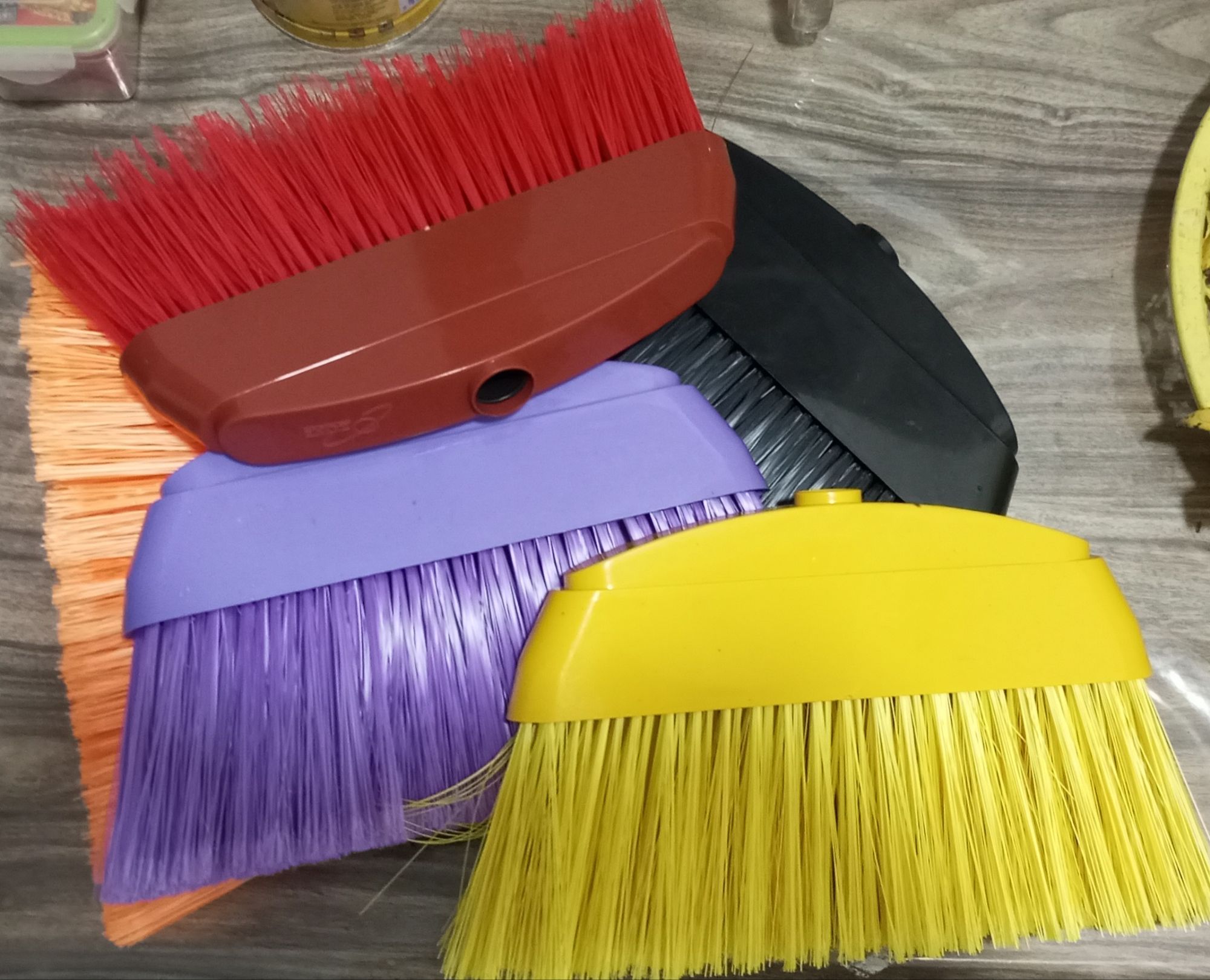 Plastic Broom Without Stick 04 Layer Good Quality Multicolor-01 pcs ...