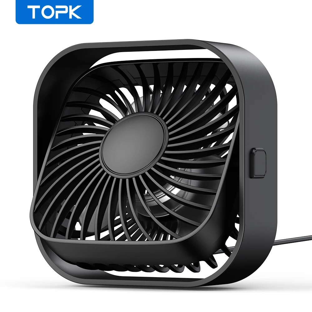TOPK USB Portable Mini Fan,Desk Personal Electric Fan Table ,Standing ...