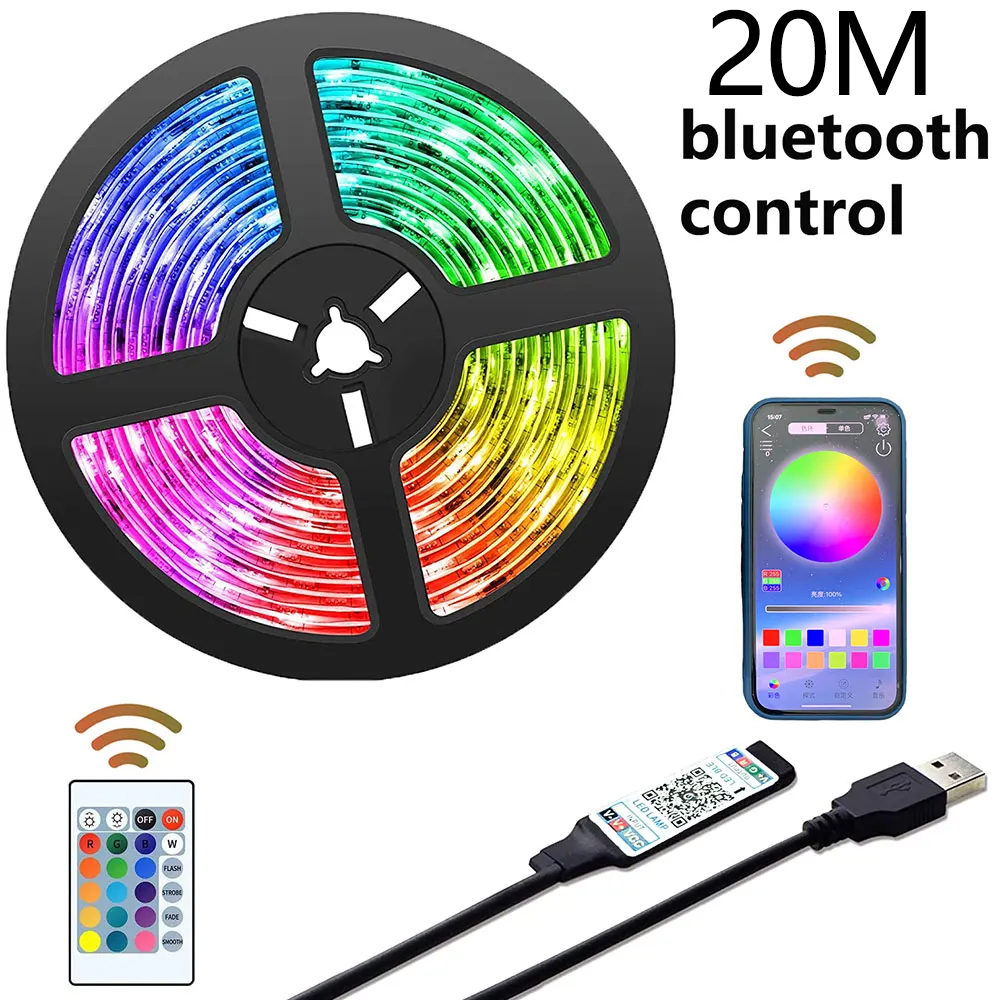 20 m RGB 5050 LED TV backplane Decorative light with LED TV backlight ...