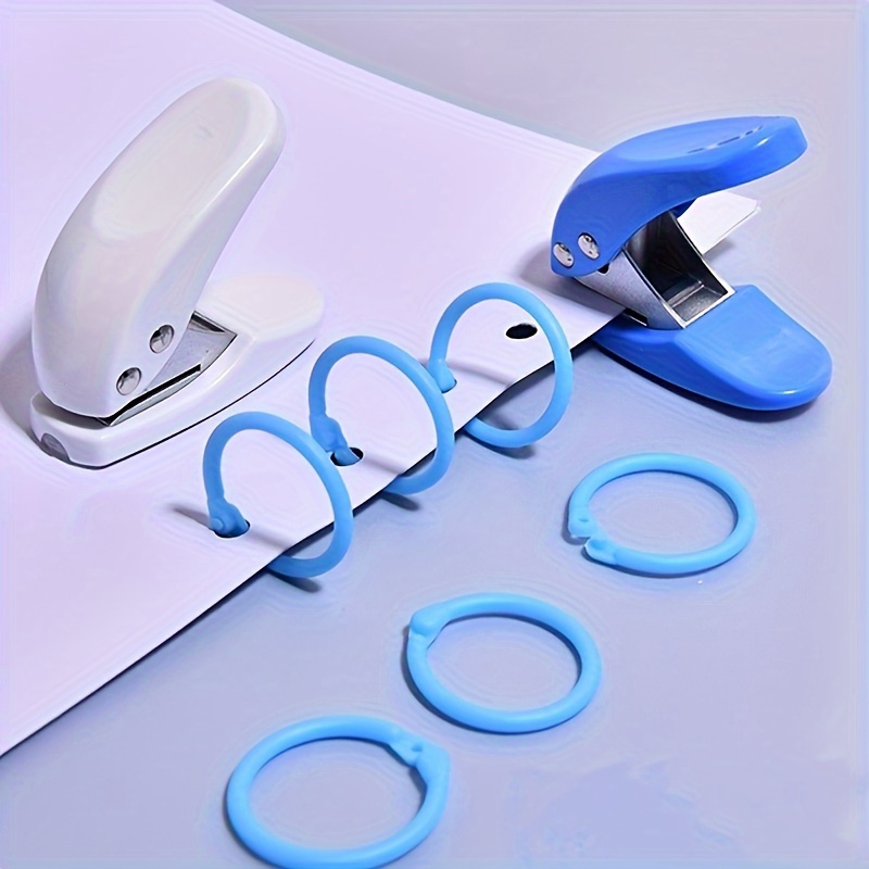 DELI Mini Paper Punch Portable Size 1 Hole Punch Machine 6mm 10 Sheets ...