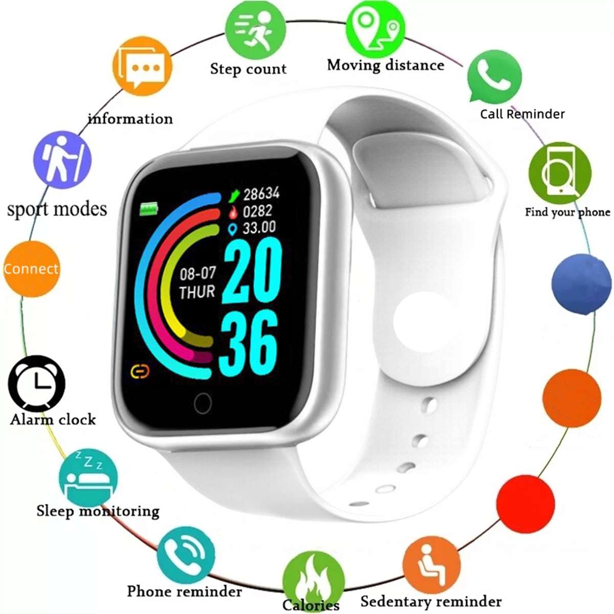 Smart Watch Sport Men Fitness Monitoring Woman Smartwatch Bluetooth ...
