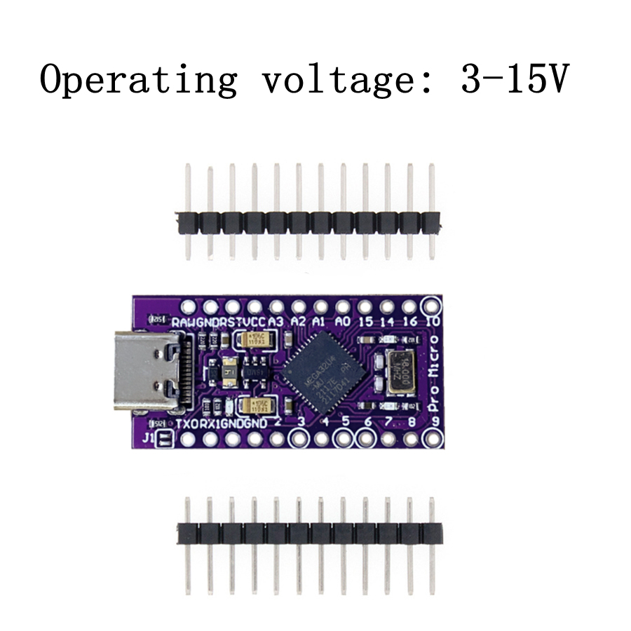 Pro Micro With The Bootloader ATmega32U4 5V/16MHz Module Controller ...