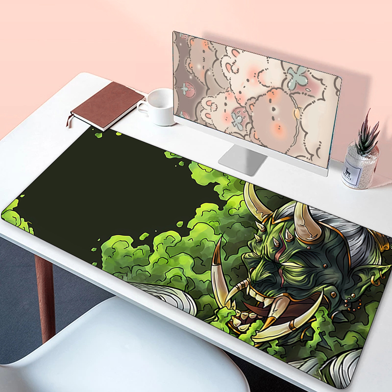 Anime Oni Mouse Pad Gamer Japanese Desk Mat Large Mousepad Xxl Gaming ...