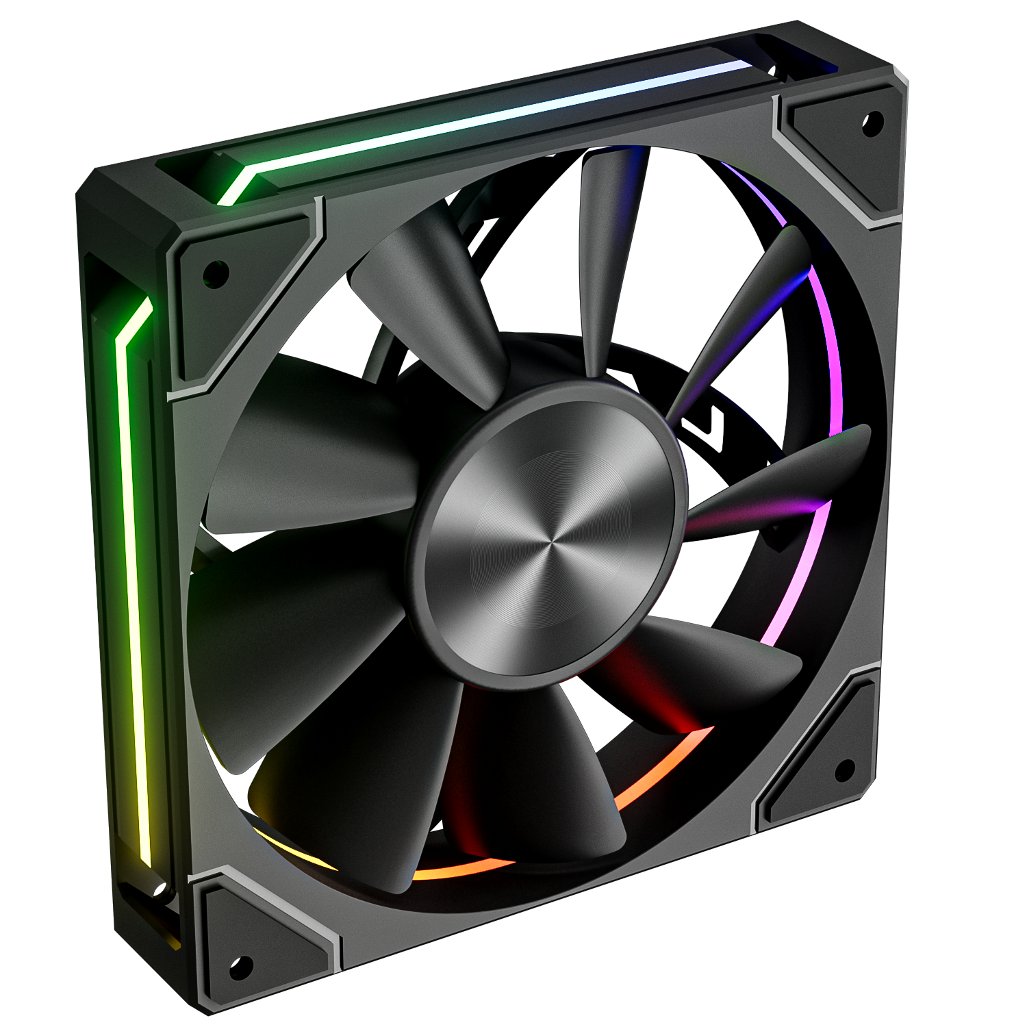 X-GAMERX A12 Computer Chassis Fan 12cm ARGB 4 Pin PWM Quiet Cooling Fan ...