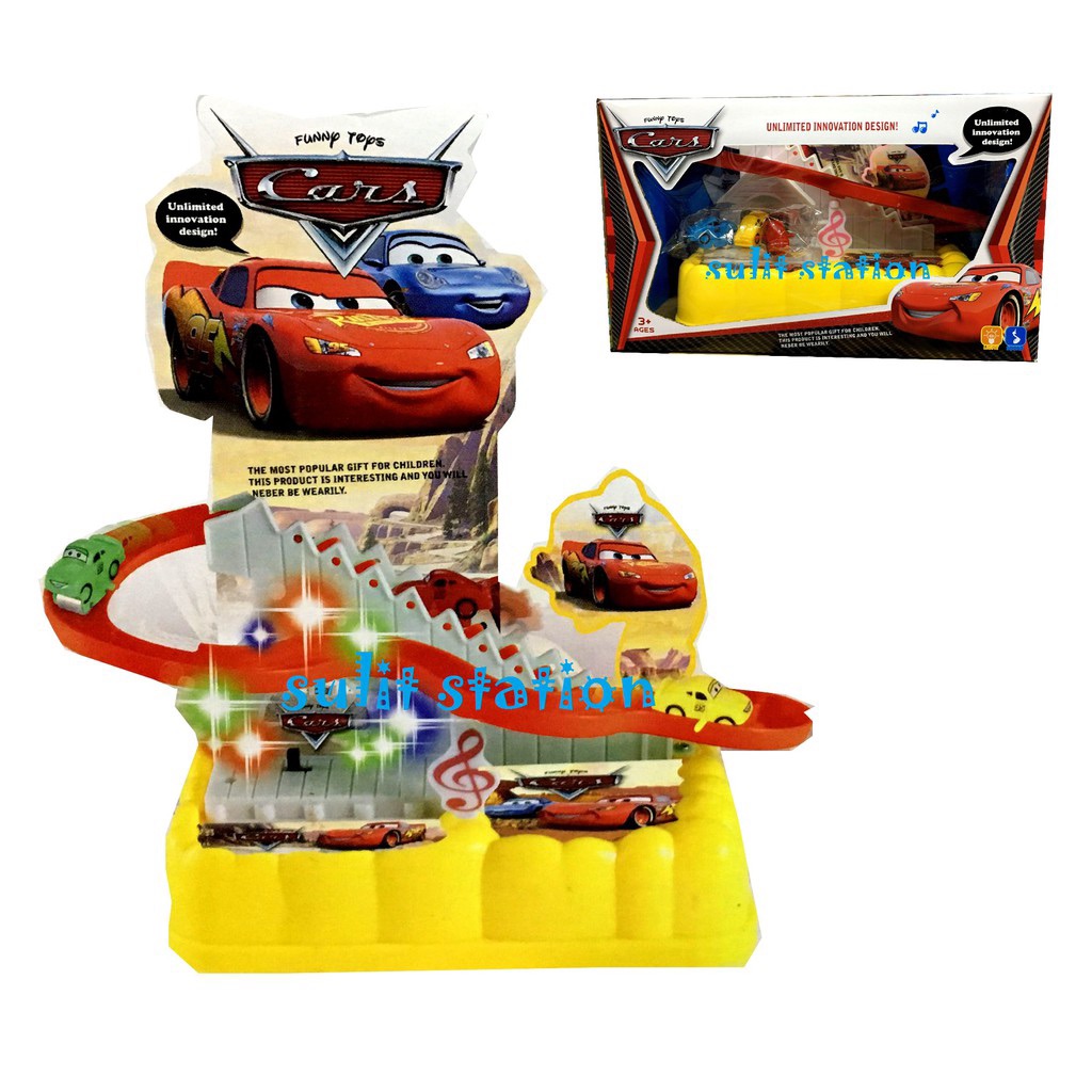 Cars lightning McQueen lighted musical race track | Daraz.lk