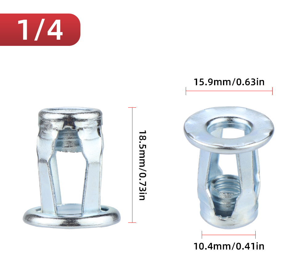 10pcs/20pcs M4 M5 M6 M8 Jack Nuts Expansion Clamp Petal Rivet Lock Nut ...