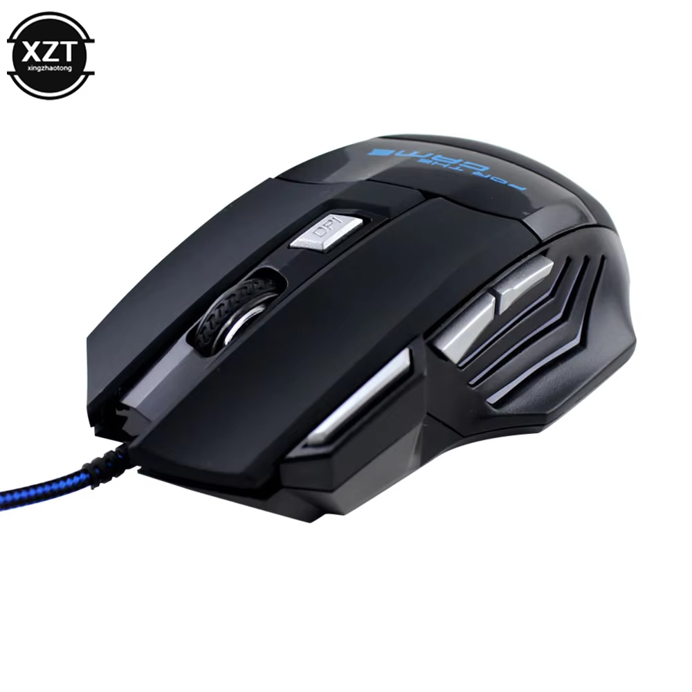 USB Wired Gaming Mouse 7 Button Backlit Ergonomic Mice 5500 DPI Backlight Adjustable Optical ...