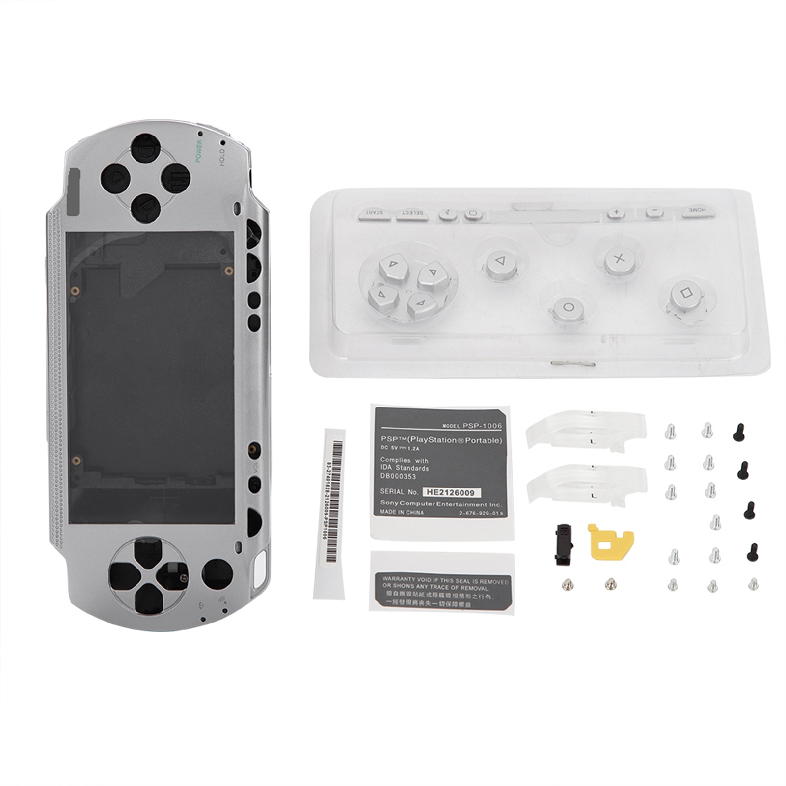 For PSP 1000 Replacement Shell Case Cover Replacement Full Shell ...