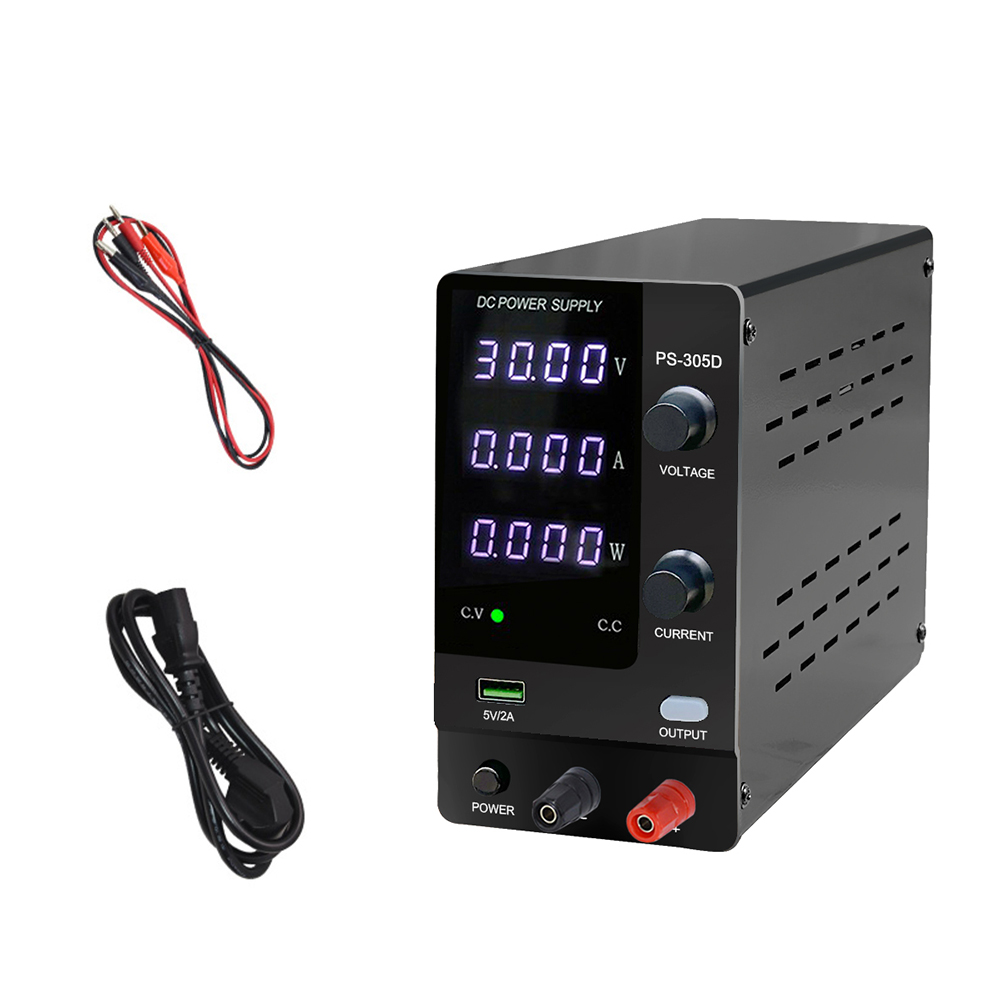 USB DC Regulated Laboratory Power Supply Adjustable 30V 5A Voltage ...