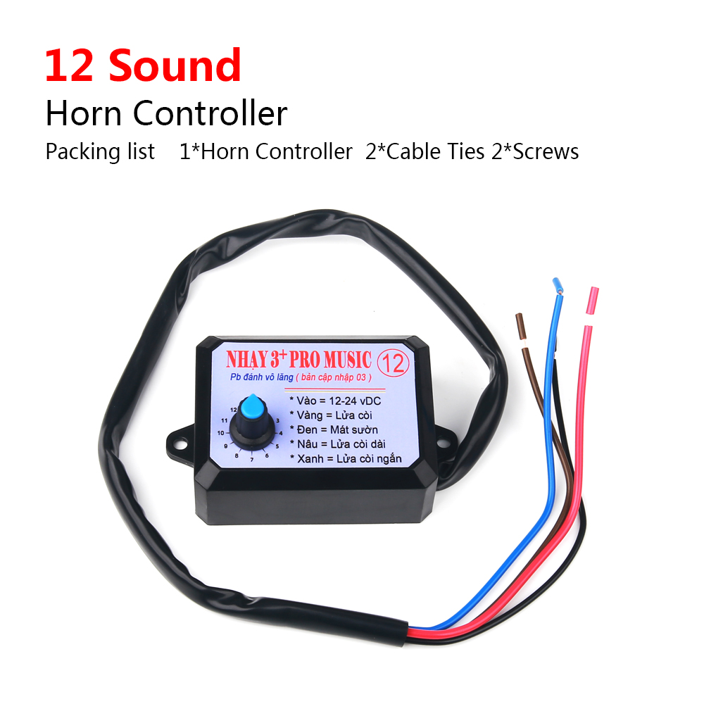 12V-24V 8 Sound and 12 Sound Musical Electronic Horn Controller 3+ Pro ...