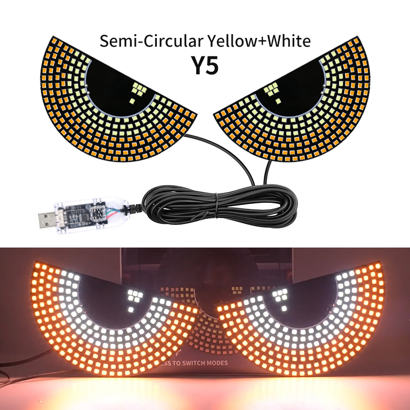 Cool Led Windshield Display Animation Flashing Demon Eyes for Front and ...
