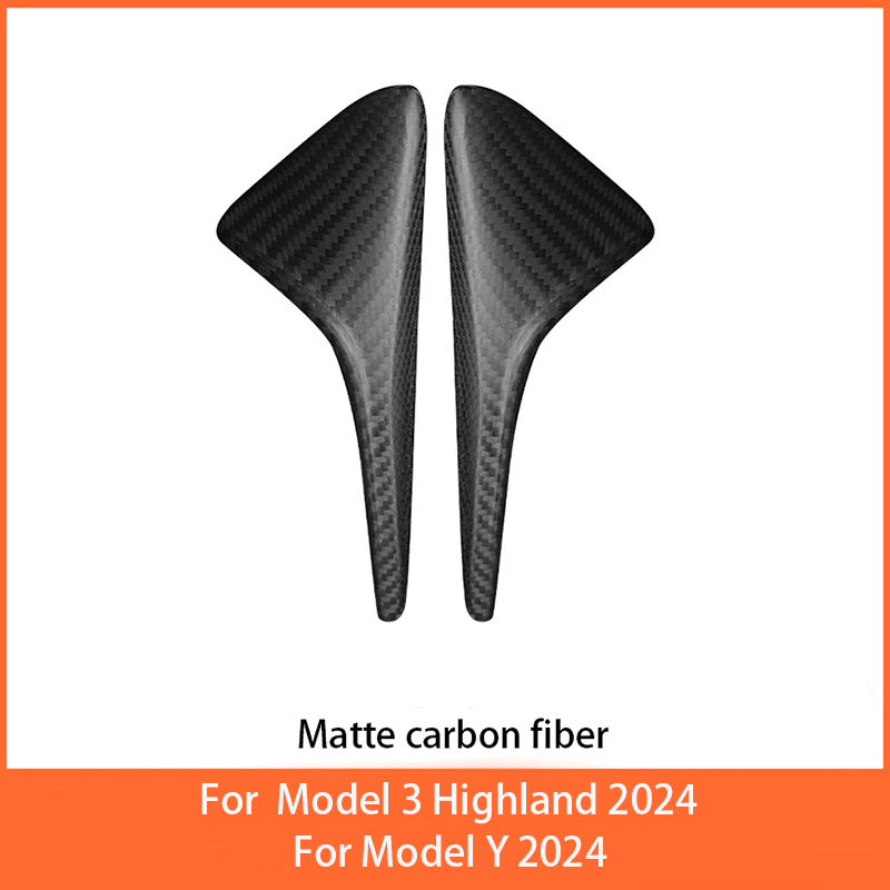 100% Real Carbon Fiber Side Camera Cover For Tesla Model Y Juniper 2025 ...