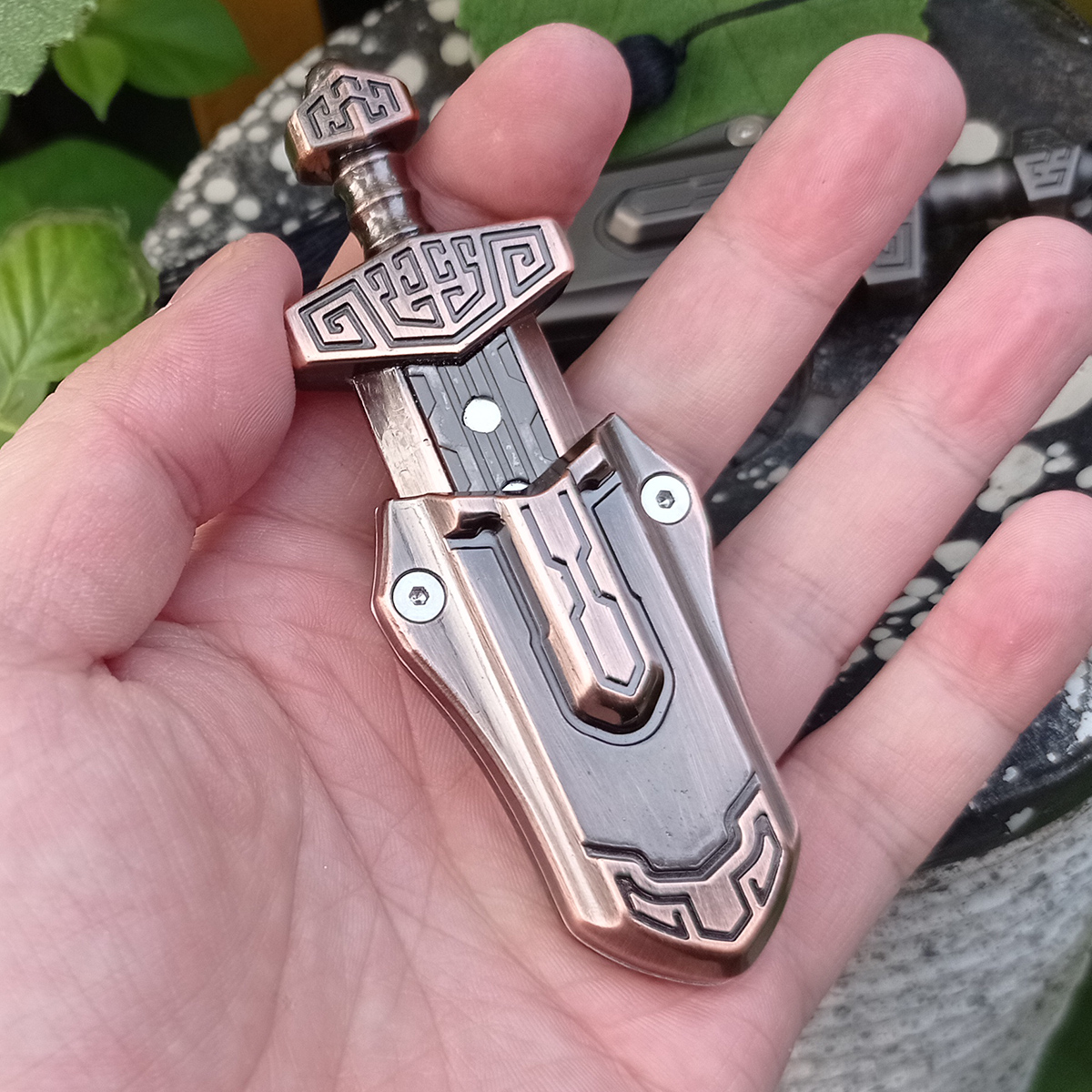 EDC fingertip push card sword push card mini fingertip toy relieves ...