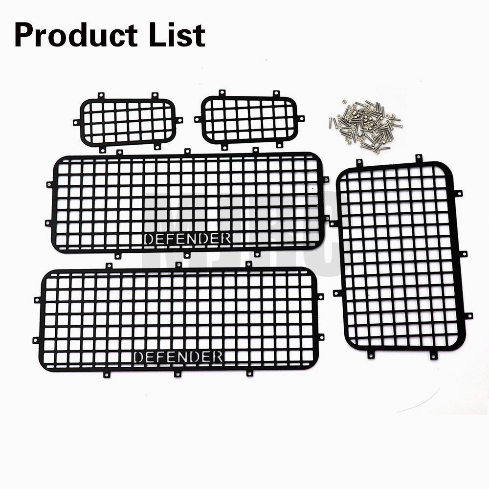 For Trax Trx4 Defender 82056-4 Metal Window Mesh Protective Net 1/10 Rc ...