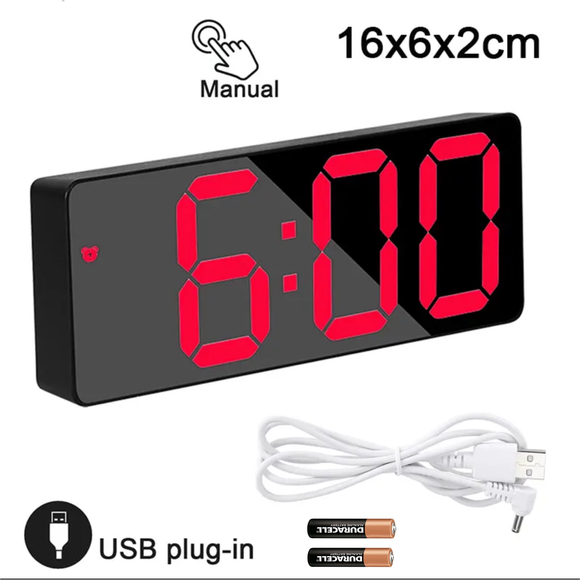 Digital Alarm Clock Led Wall-mounted Digital Wall Clock | Daraz.lk