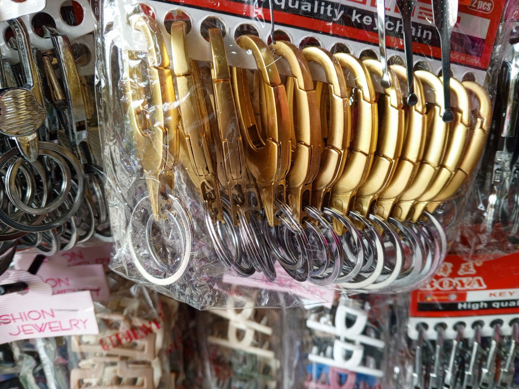 Vehicle belt key holder key safety tag silver and gold | Daraz.lk