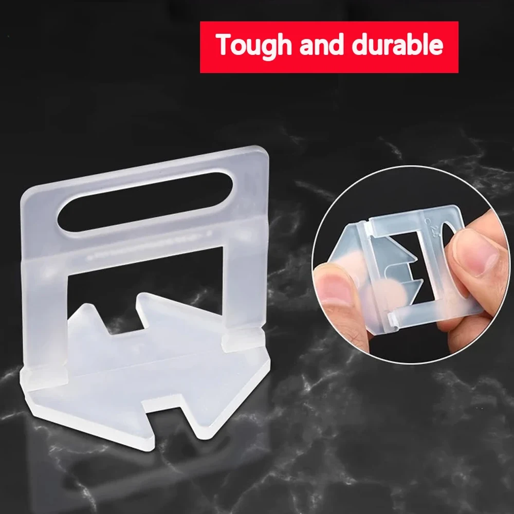 100-800PCS Floor Tile Leveling System Clips Spacers Straps Tile Piler ...