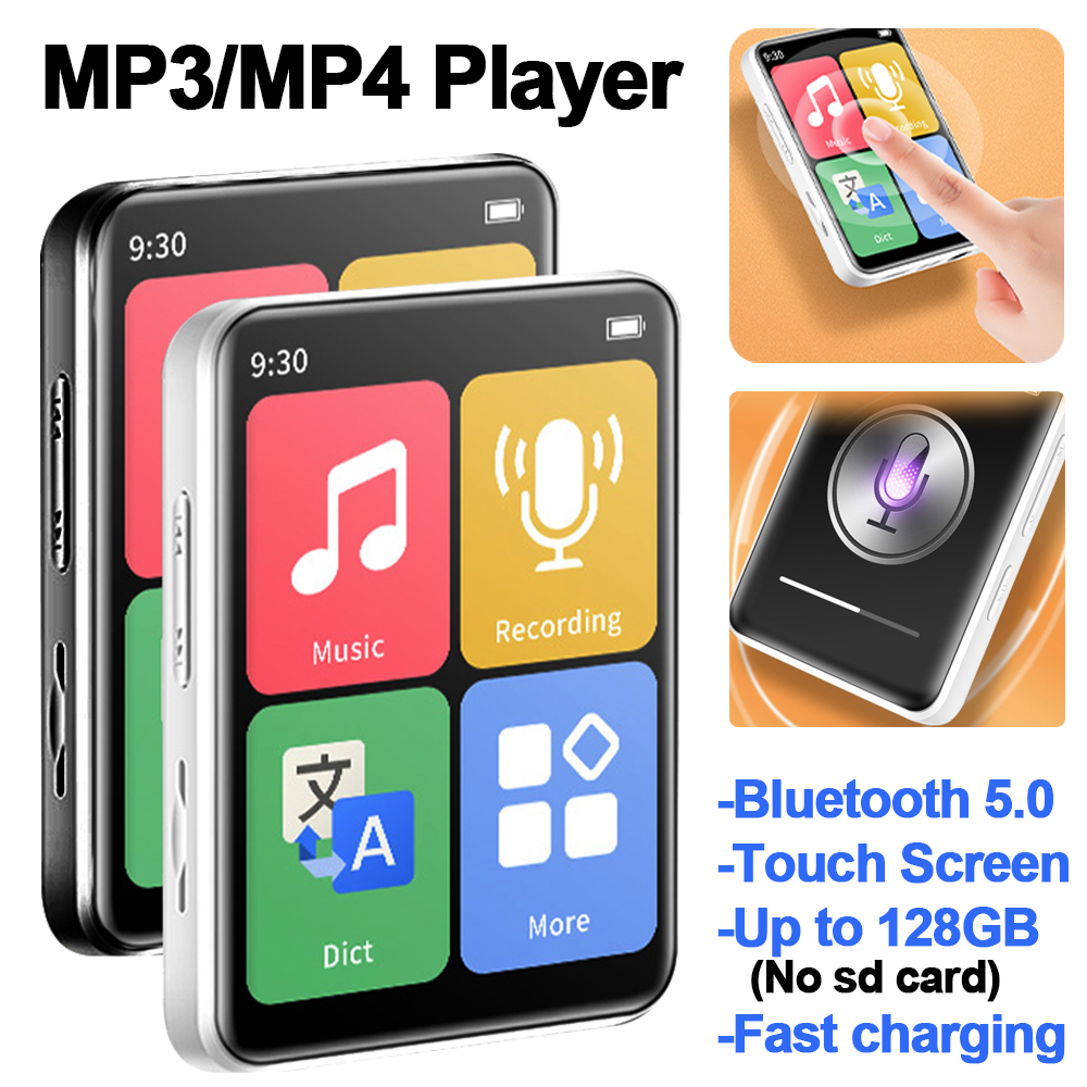 2024 New HiFi MP3 Player Music Speaker Full Touch Screen FM/Speaker/Recorder Portable MP4 Video ...