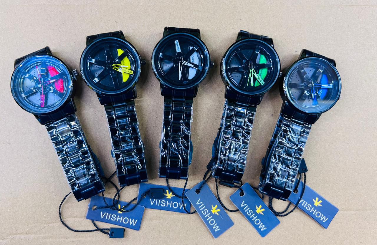 Men Car Rim 360 Degree Rotating Watches | Daraz.lk