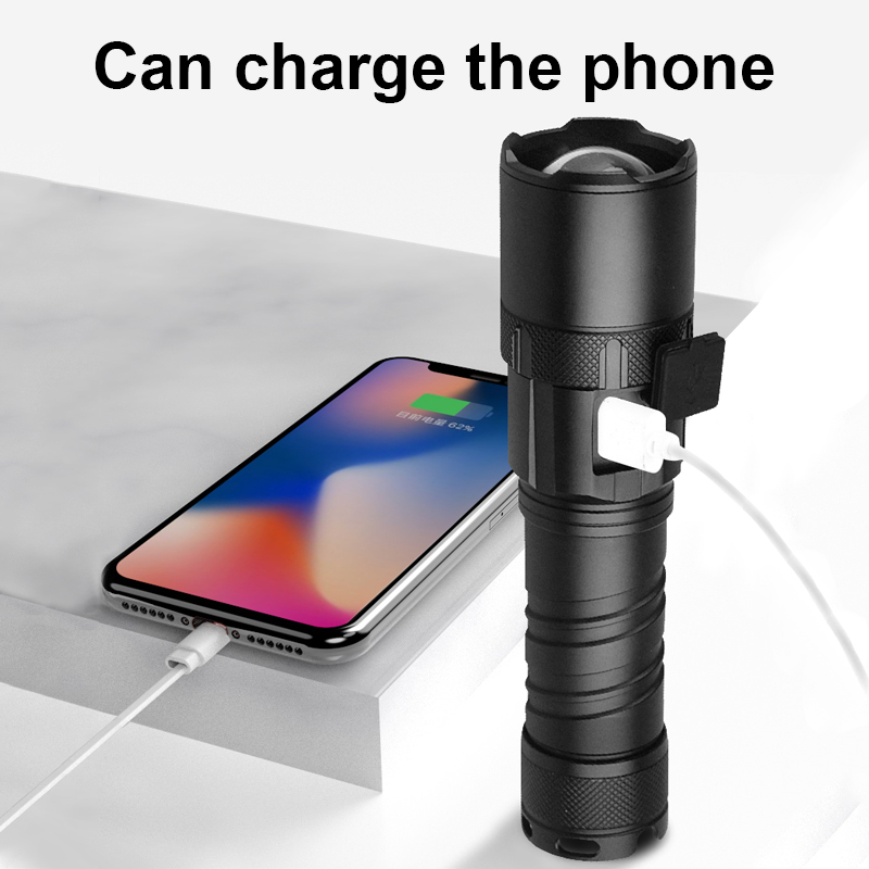 Super XHP199 Most Powerful LED Flashlight Rechargeable LED Torch Light ...