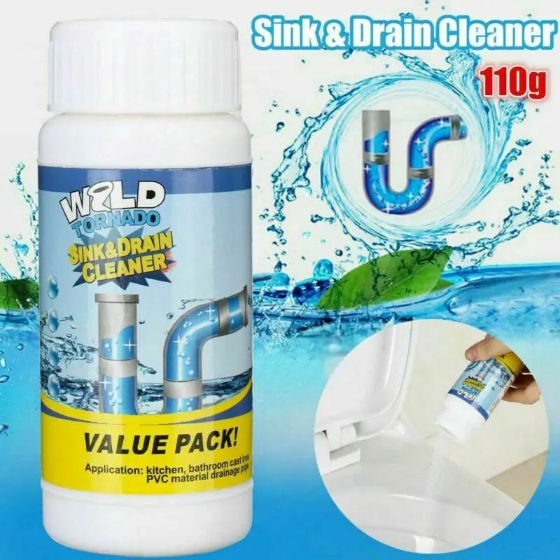 Sink and drain cleaner / sink cleaning powder for bathroom drainage ...