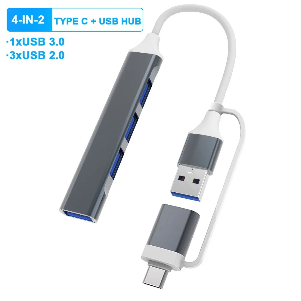 7 Ports USB 3.0 HUB USB C HUB TYPE-C to USB HUB Concentrator USB C ...