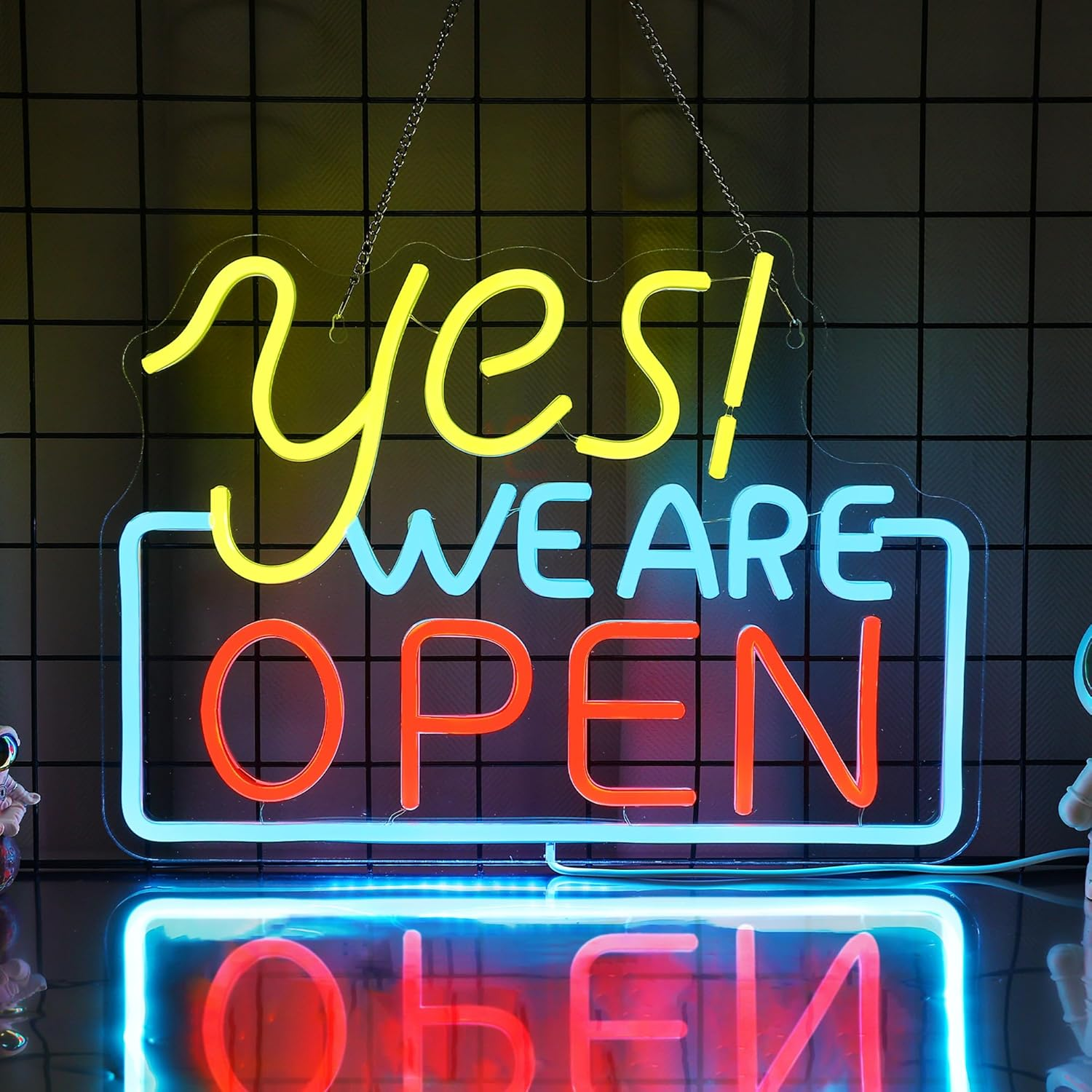 Open Neon Signs Bright LED Neon Light sign Advertisement Board Display ...