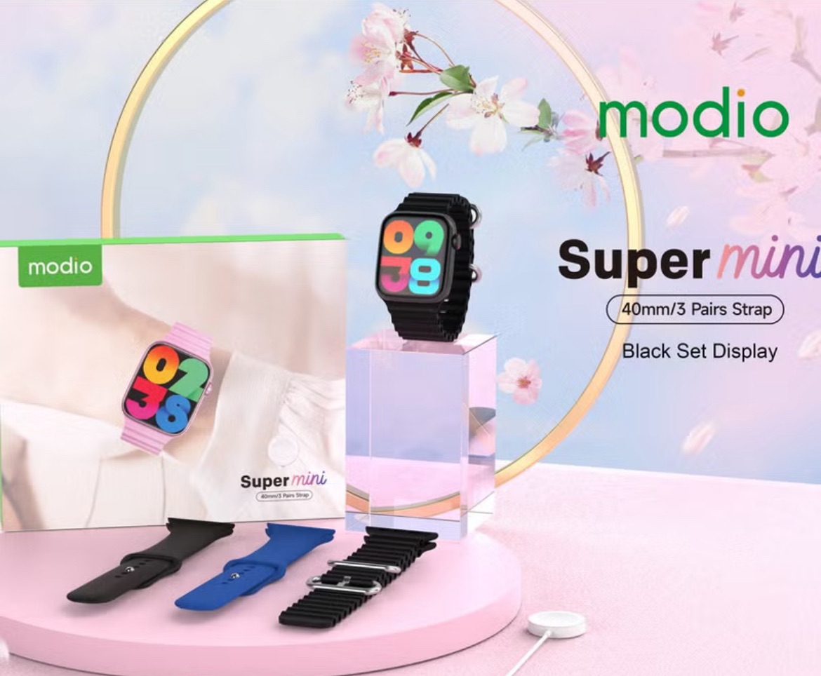 Modio Super Mini 40mm Smart Watch with 03 Straps | Daraz.lk