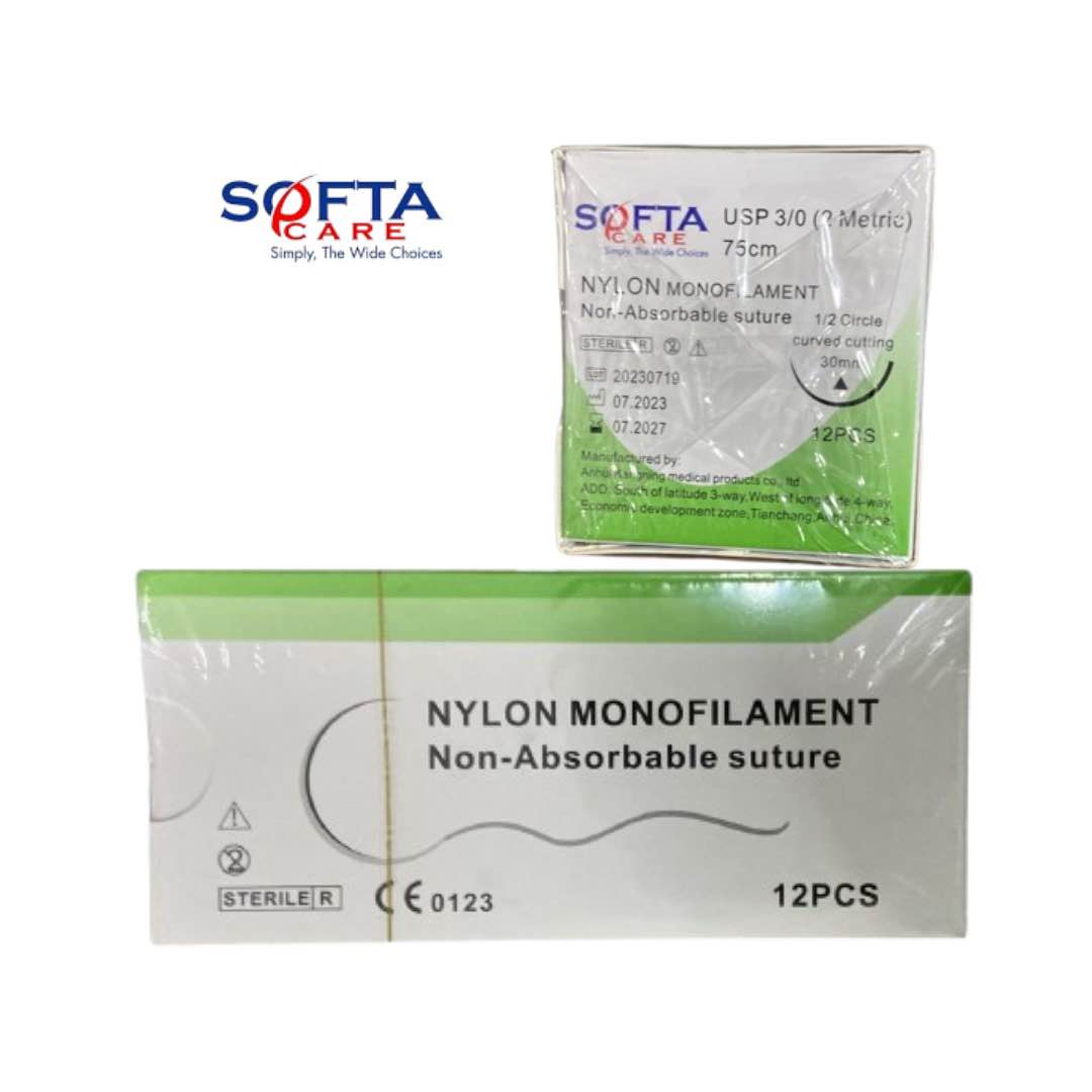 Medical Consumables Disposable Non-Absorbable Nylon Monofilament Surgical Suture Thread | Daraz.lk