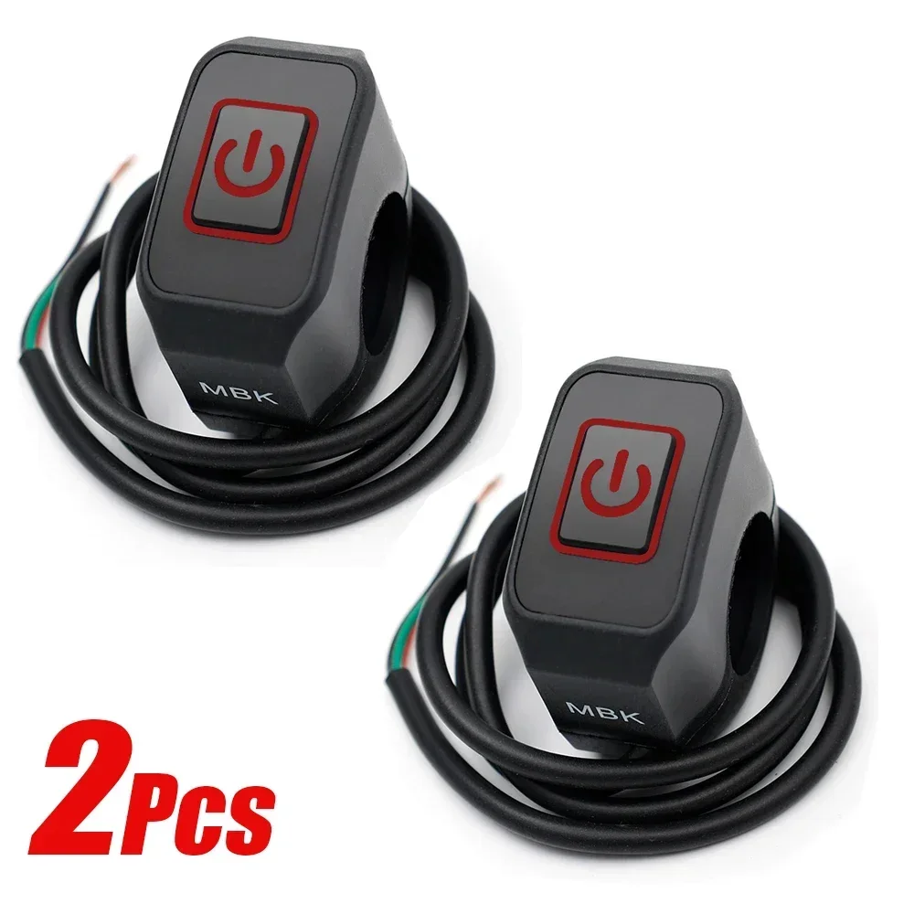 Waterproof Motorcycle Switch with LED Display Lamp Modified Switch ...