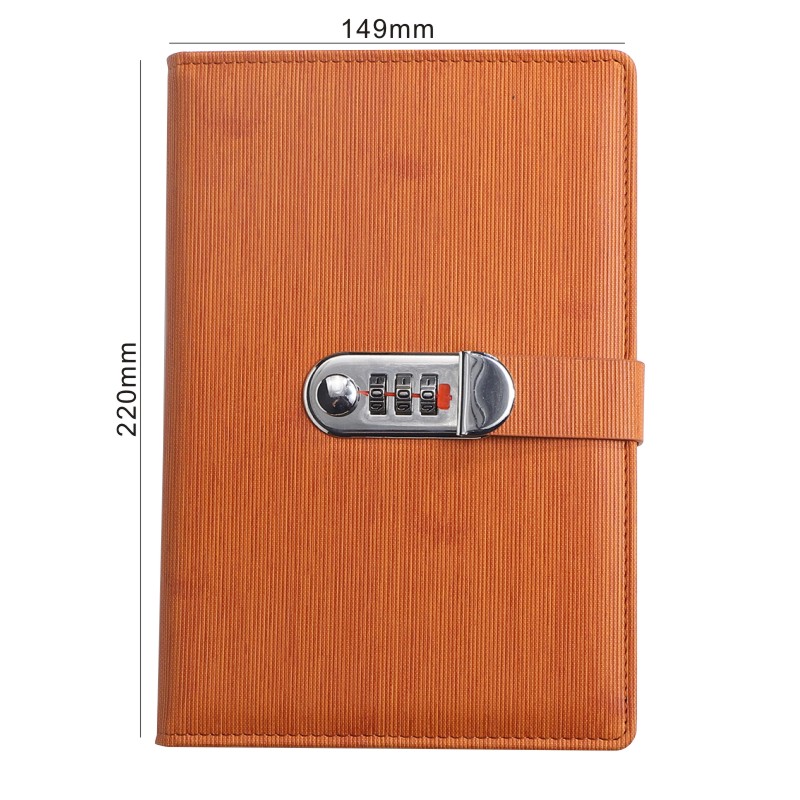 New A5 retro password book with Lock Diary Book Student Notebook ...