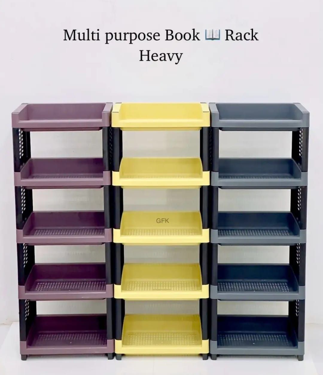 Book Rack / Storage Rack / Book Shelf 5 Layer Multipurpose Plastic ...