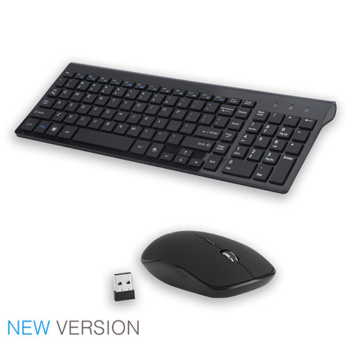 SeenDa Russian Spain Wireless Keyboard and Mouse Combo 2.4G Full Size ...