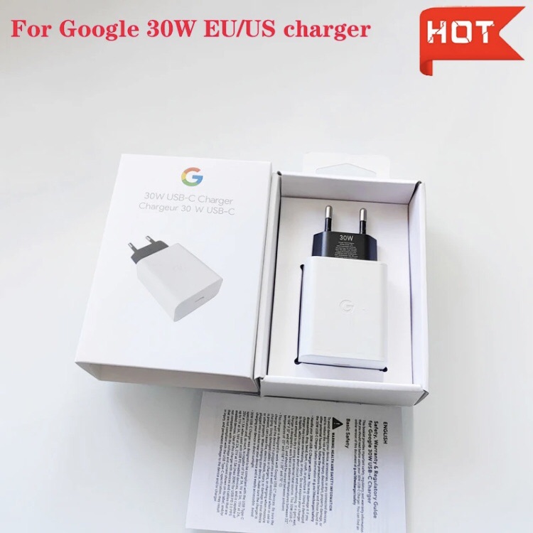 Google pixel 30W Fast Charger EU Quick Charge Travel Adapter Usb C To Type C Cable For Google ...