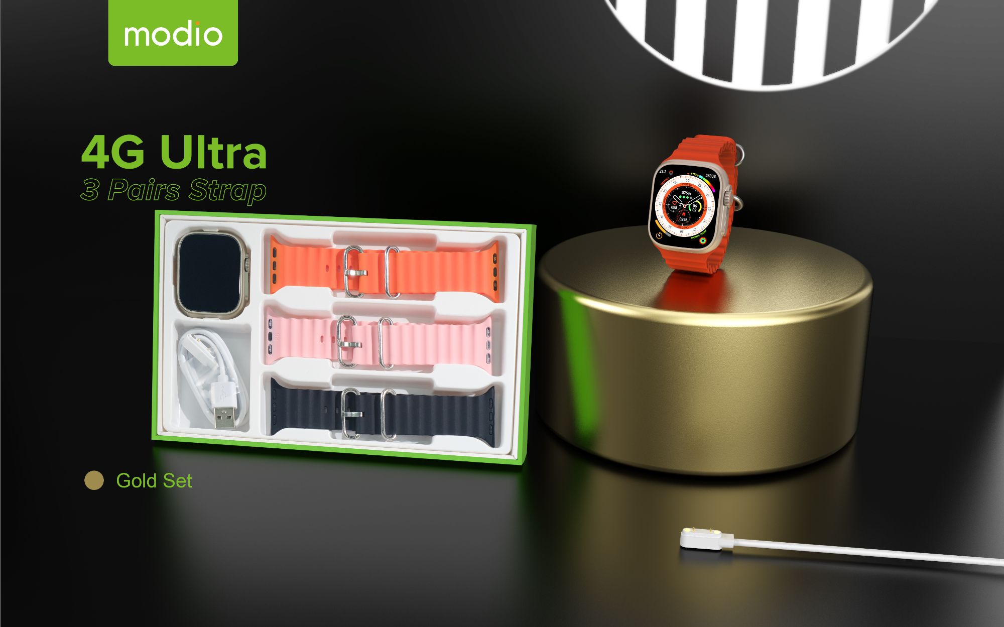 Modio 4G Ultra Android Smart Watch 4GB Ram 64GB Capacity | Daraz.lk