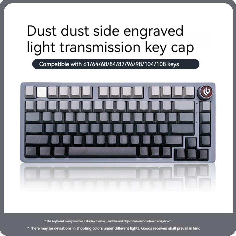 AULA Keycaps LEOBOG Side Carving Gradient PBT Thermally sublimated ...