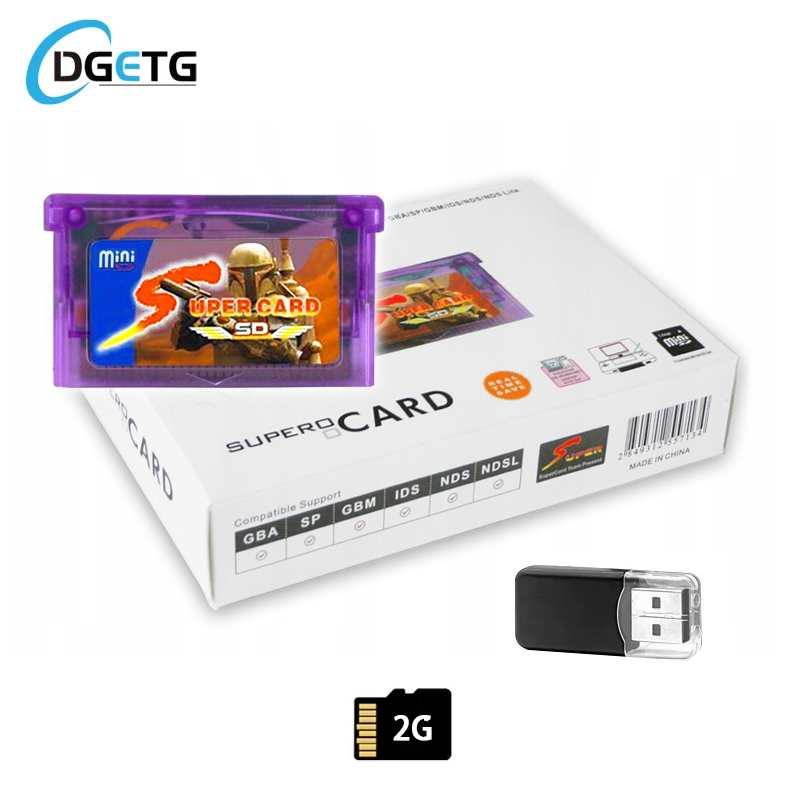Premium 32-bit Ultra Mini Card Adapter Box 2GB Game Backup Device for ...