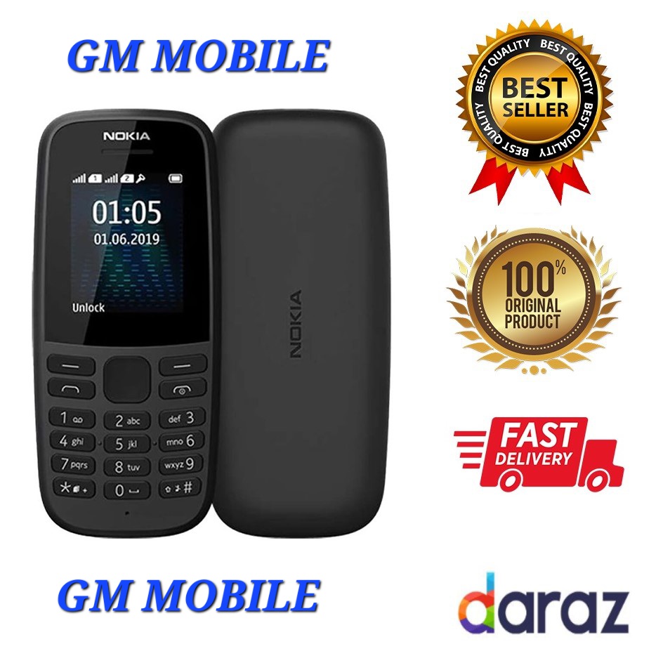 Nokia 105 Dual Sim 4th Edition With Warranty Feature Push button Phone ...