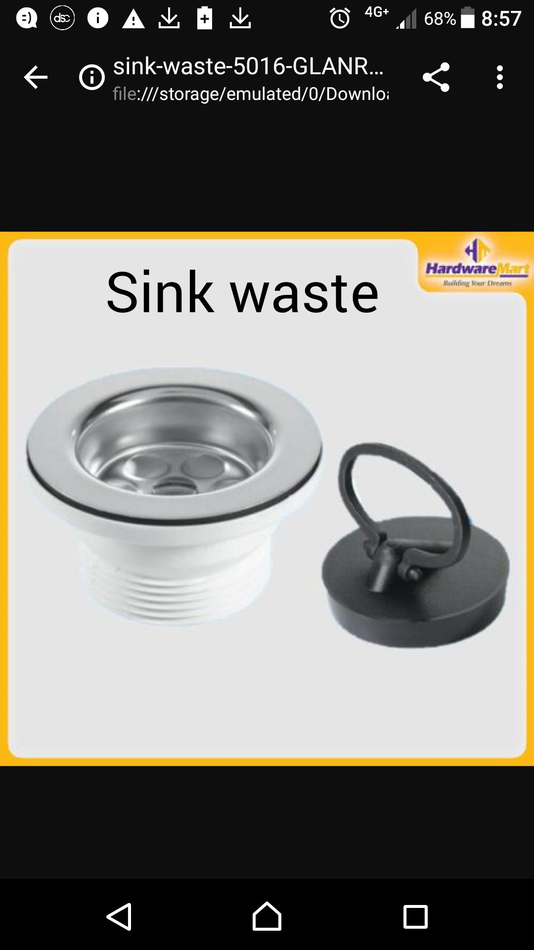 Sink Waste 1 1/2 inch or Sink Waste Best Quality | Daraz.lk