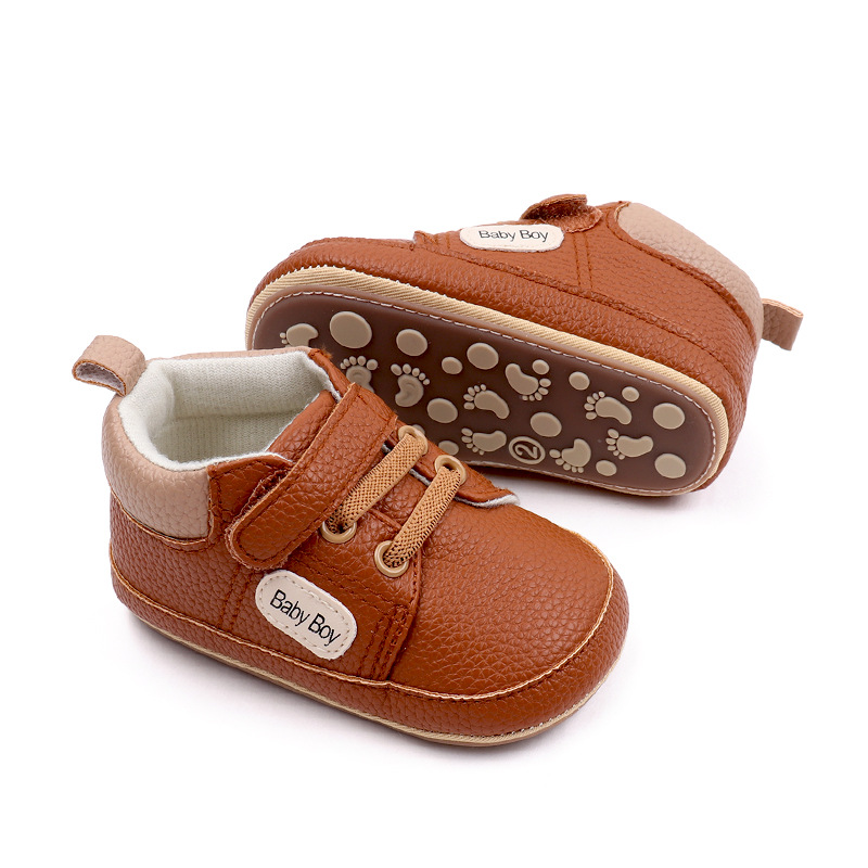 Baby Boy Shoes New PU Leather Casual Sneakers Anti-slip Infant Sport ...
