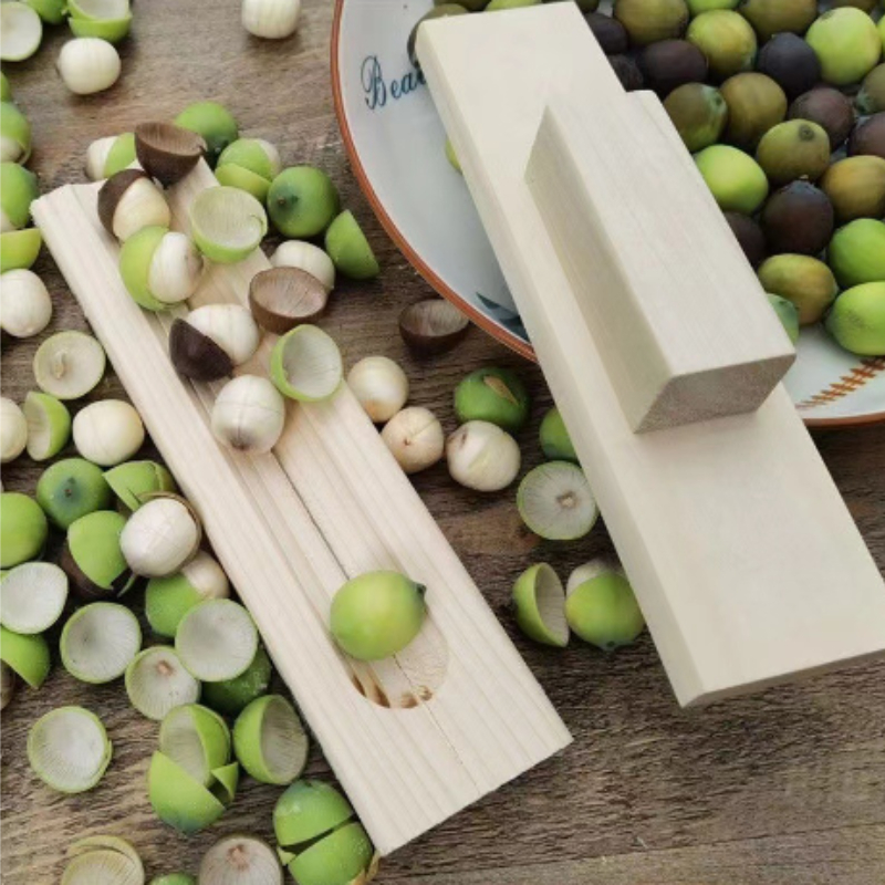Chestnut can opener, solid wood peeler, raw chestnut, lotus seed ...