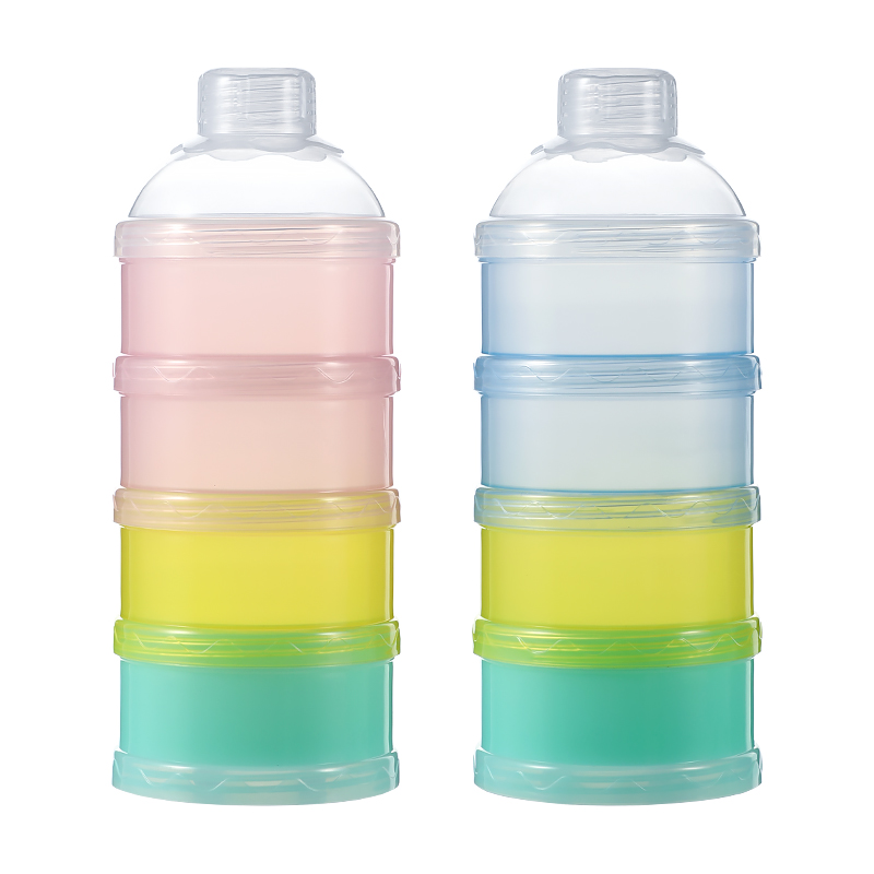 Baby Feeding Portable 4 Layer Milk Powder Storage Box Fruit Snacks ...