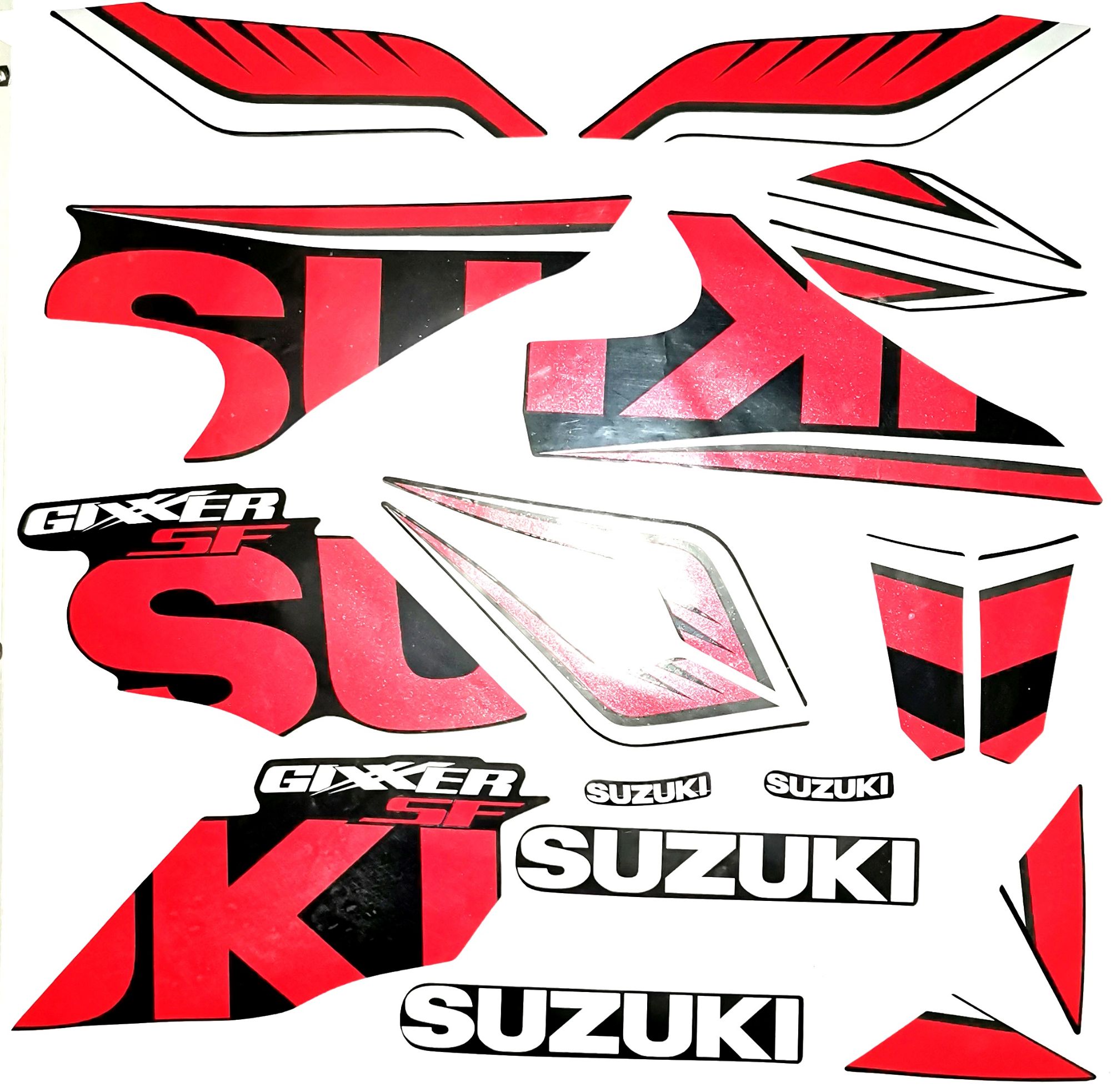 Suzuki Gixxer Sf 150cc Black Red Full Sticker | Daraz.lk