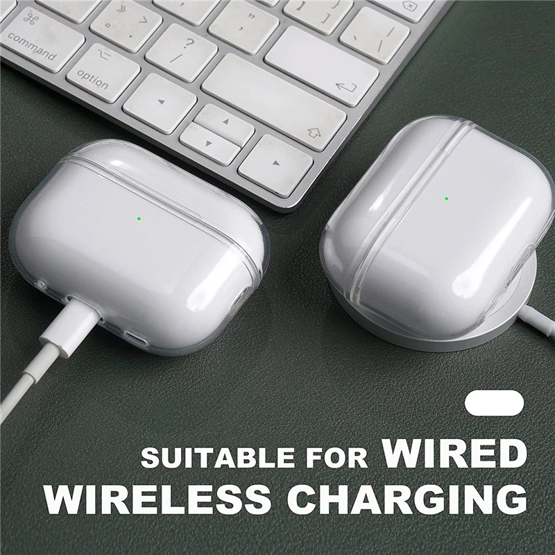 Clear Soft TPU Earphone Case with Lanyard Strap for Airpods 1/2 Gen 3rd ...