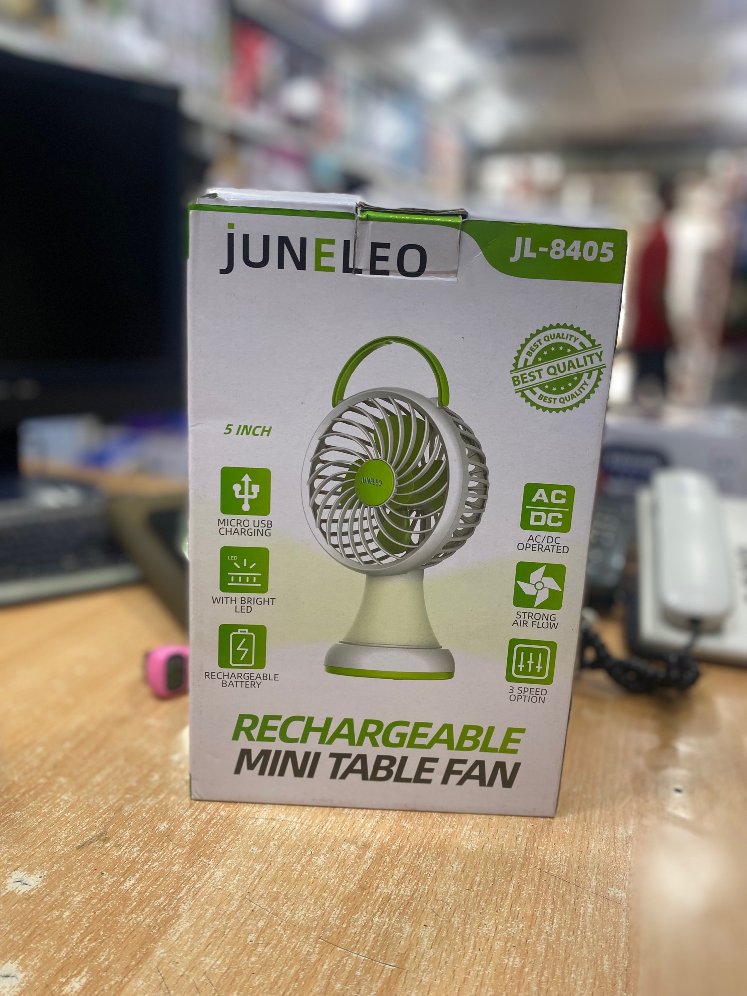 JUNELEO RECHARGEABLE FAN | Daraz.lk