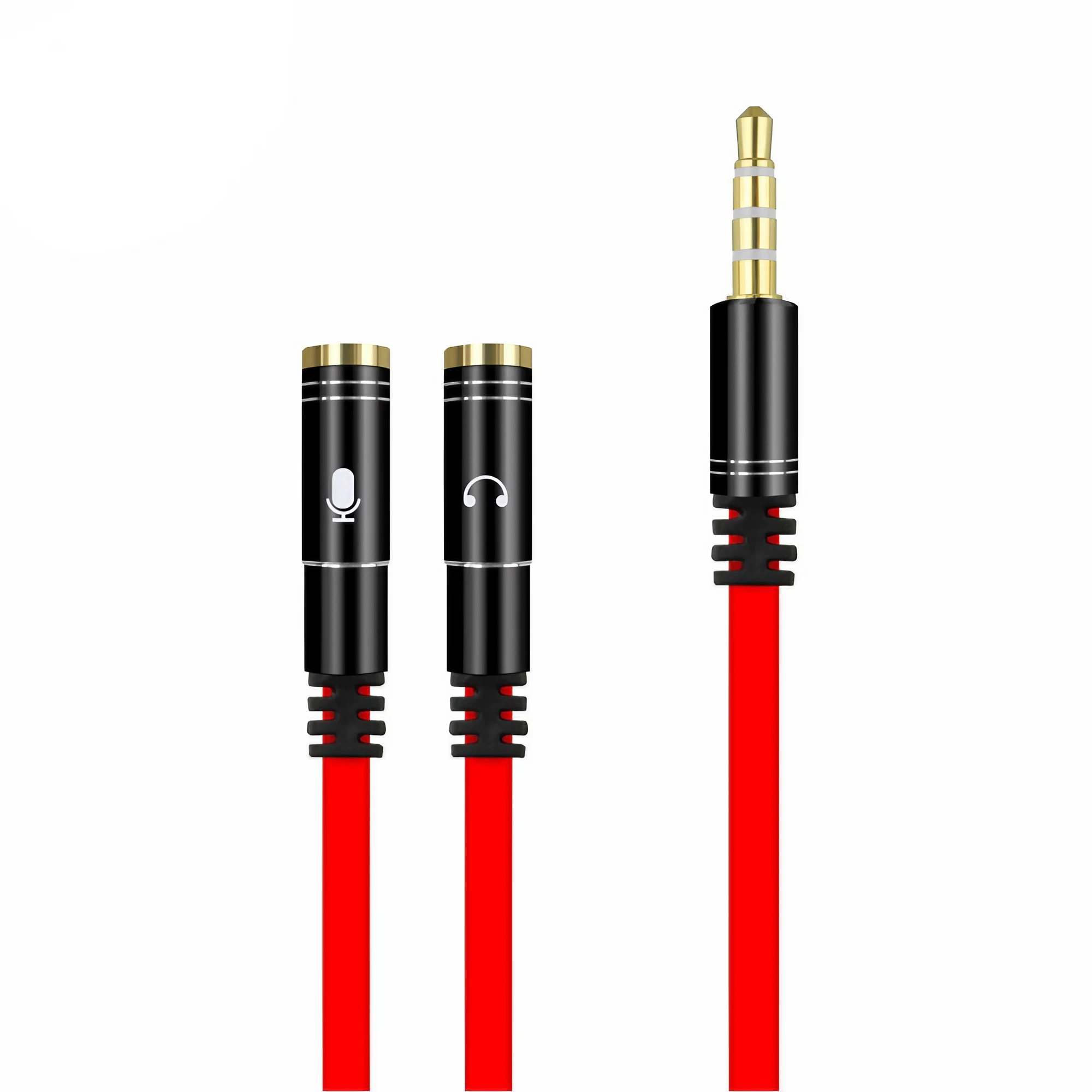 3.5mm Audio Splitter Cable for Computer Laptop Jack 3.5 mm 1 Male To 2 ...