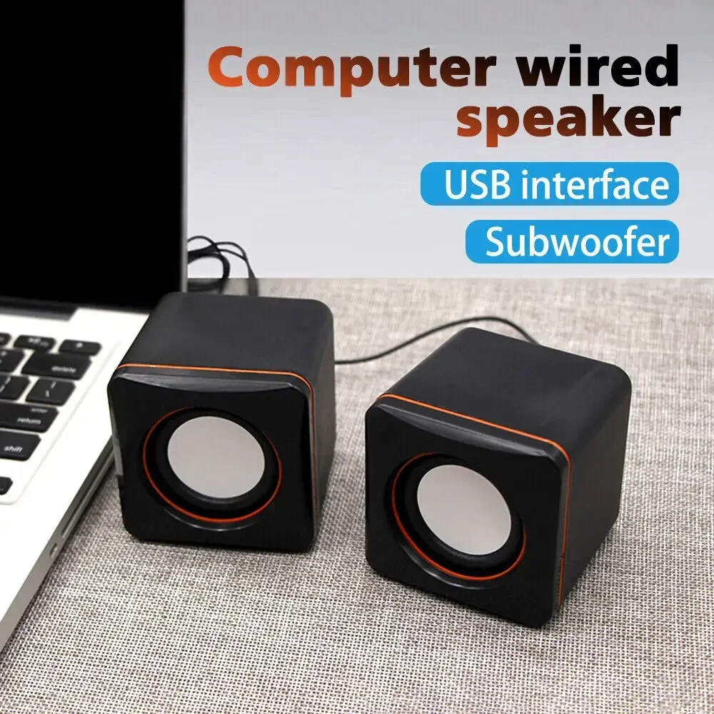 Wired Computer Gaming Speakers Subwoofer Home Office Speakers USB 2.0 Laptop Computer Speaker ...
