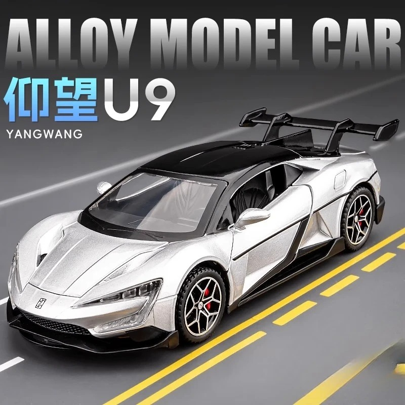 1:24 BYD LOOK UPAT U8 U9 ideal L9 AITO M7 M8 M9 SUV Diecast car Model Sound & Light Pull Back ...