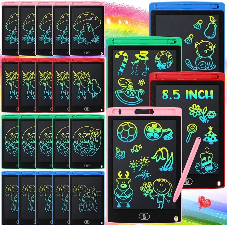 LCD Writing Tablet Board 8.5 Inch Colorful Writing Learning Educational ...